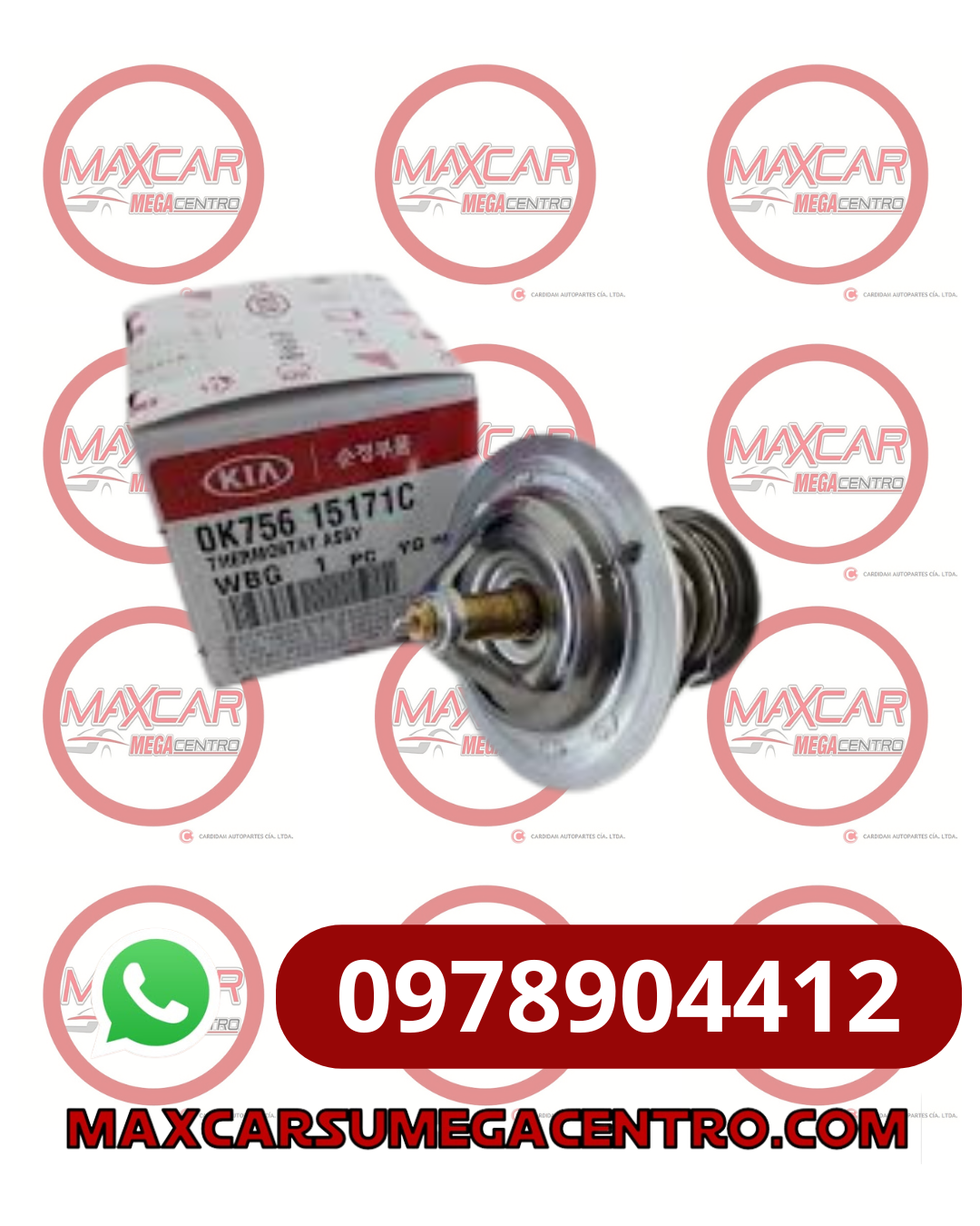 TER.0K75615171C TERMOSTATO KIA PREGIO K2700 83° (1102.36) – MAXCAR ...